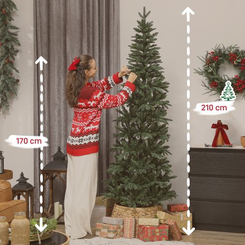 Sapin De Noël Artificiel LED X 300 Blanc Chaud H.210 Cm Vert - BUT