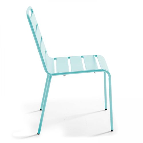 Palavas - Chaise En Métal Turquoise - Chaise BUT