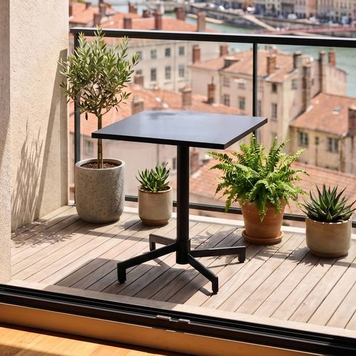 Table Inclinable 70 Cm Et Pieds Encastrables En Métal Palavas - Table ...