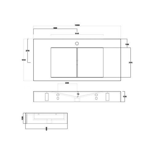 Plan Vasque Solid Surface Réf : Sdpw12-e - Lavabo, vasque et plan vasque BUT