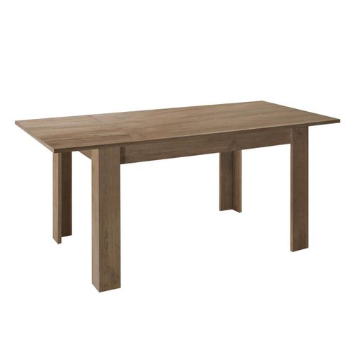 Table Repas Extensible Plateau Et Pieds Aspect Chêne Mercure - Mercure ...
