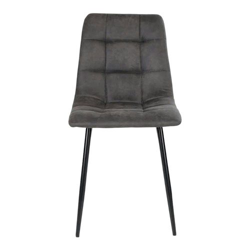 Ensemble Table Et Chaises Grises Microfibre (lot De 7 Pièces) Savone ...