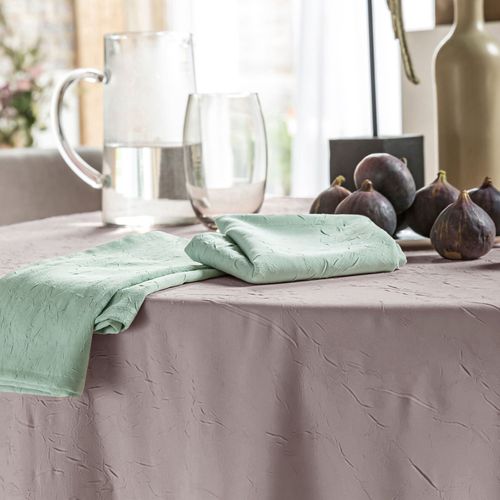 Nappe 150x150 Rose Vieux Rose En Polyester - Nappe BUT
