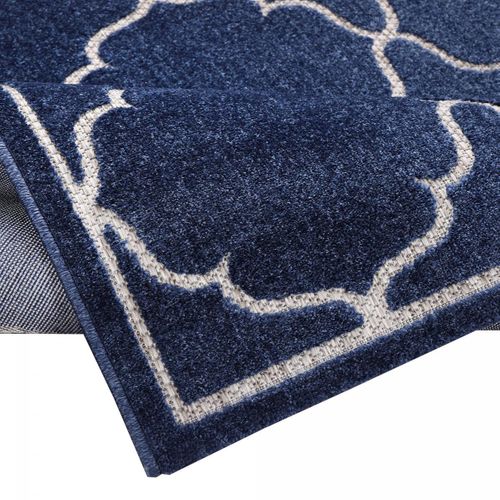 Tapis Extérieur 140x200 Tissé Kilim Bleu Kuma - Tapis d'extérieur BUT