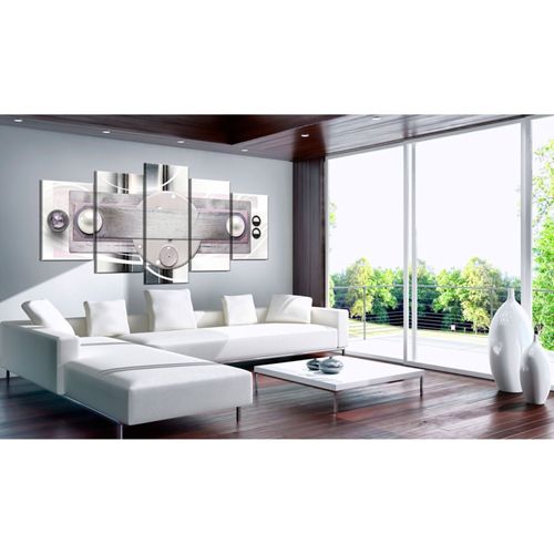 Tableau Frigidité Des Perles 200 X 100 Cm Blanc - Tableau - Toile BUT