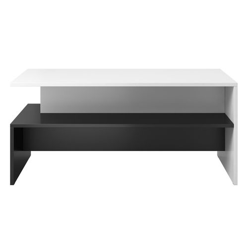 Table Basse Ramos – Coloris Noir Et Blanc – Design Moderne – Plateau ...