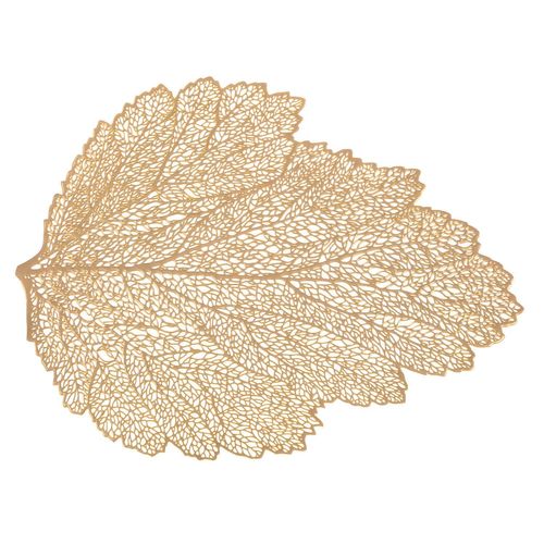 Lot De 6 Sets De Table Motif Feuille - 47 X 36 Cm - Doré - Set de table BUT