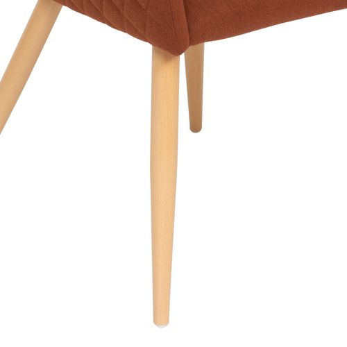 Lot De 2 Fauteuils à Diner En Velours Marlo - Marron - Fauteuil BUT