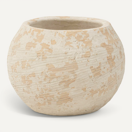 Cache-pot Beige Argile 23x23x17cm - Pot de fleurs - Bac - Jardinière BUT
