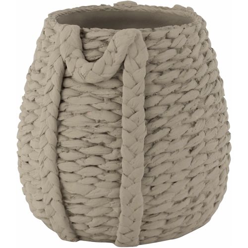Cache-pot Gris Ciment 31,5x27x38cm - Pot de fleurs - Bac - Jardinière BUT