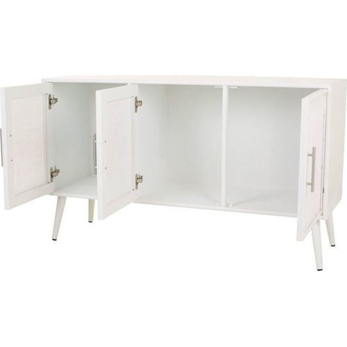 Buffet Bois Blanc Et Bambou Style Scandinave élégant - Buffet BUT
