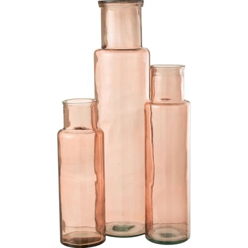 Vase Cylindre En Verre Rose Clair Pour Une Touche Élégante - Vase BUT