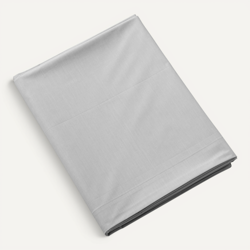 Drap Plat Coton Percale Gris 240x310 Cm - Drap plat BUT