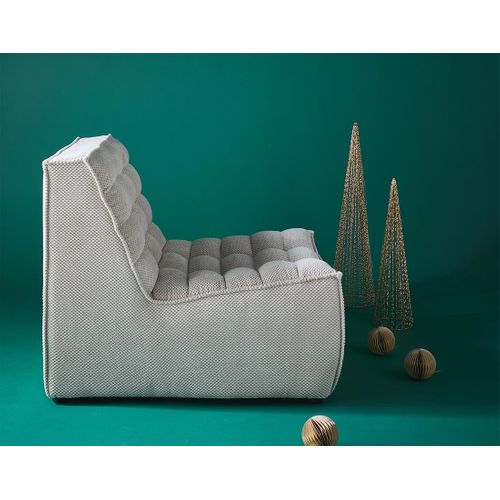 Fauteuil En Velours Texturé Ellie Beige - Voir toute l'offre BUT