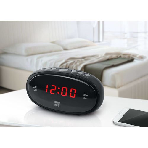 Radio réveil FM NEW ONE CR100 Double alarme - Réveil - Radio réveil BUT