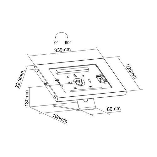 Support Mural Ou De Table Universel Pour Tablette Apple Et Samsung 9.7 ...