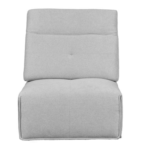 Chauffeuse Modulable Tissu Gris Clair Dossier Réglable - Living ...