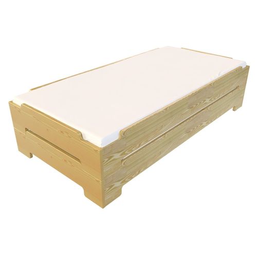 Lit Empilable 80x190 - 1 Place En Bois Massif - Lit enfant BUT