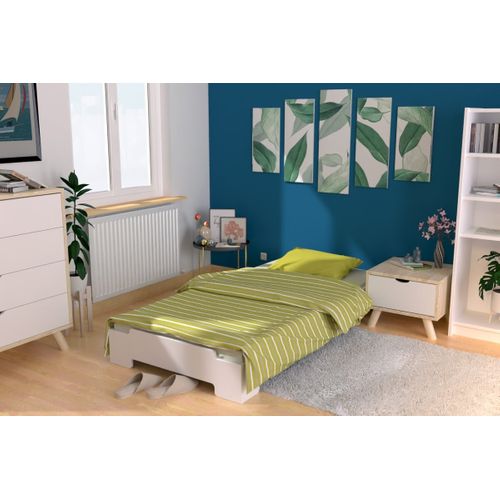 Lit Empilable 90x190 - 1 Place En Bois Massif - Lit enfant BUT