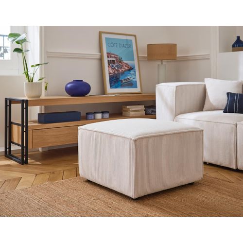 Arty - Pouf D'appoint - En Velours Côtelé - Pouf - Poire BUT