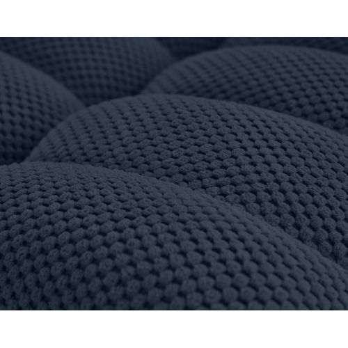 Canapé 3 Places En Velours Texturé Ellie Bleu Marine - Canapé modulable BUT