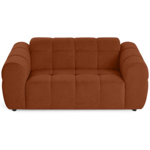 Canapé Droit 2 Places En Tissu Texturé Ray Rouille - Voir toute l'offre BUT