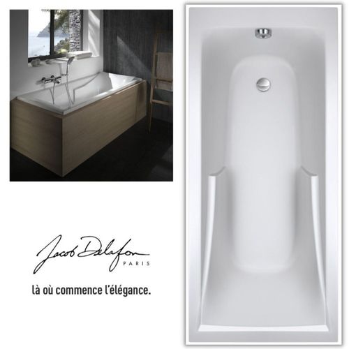 Pack Baignoire Droite 170 X 75 Jacob Delafon Corvette + Mitigeur July ...