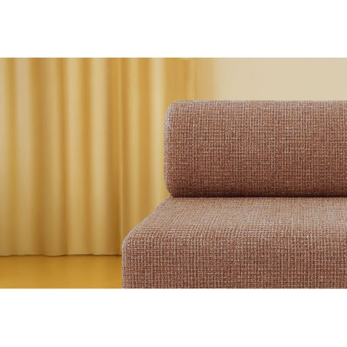 Fauteuil Modulable Et Convertible - Tissu Tweed - Rouge - Chauffeuse BUT