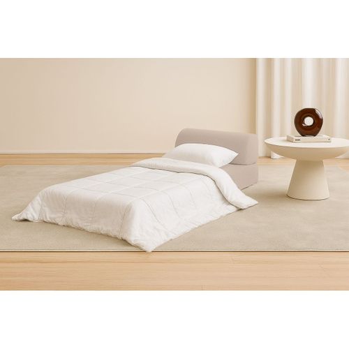 Fauteuil Modulable Et Convertible - Tissu Lisse - Beige - Chauffeuse BUT