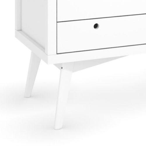 Commode 4 Tiroirs Marley Blanc - Commode - table à langer BUT