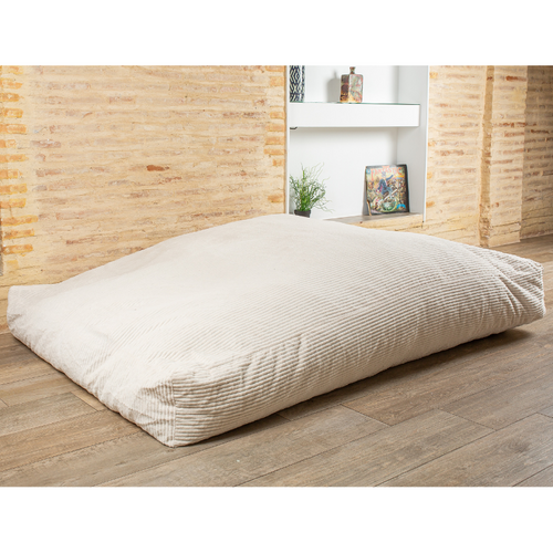 Pouf Lit Convertible 2en1 Blanc Cassé - Pouf - Poire BUT
