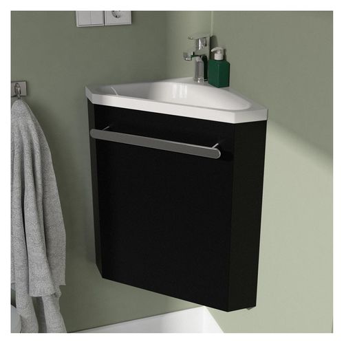 Ensemble Lave-mains Angle Suspendu Skino Avec Robinet Et Armoire D ...
