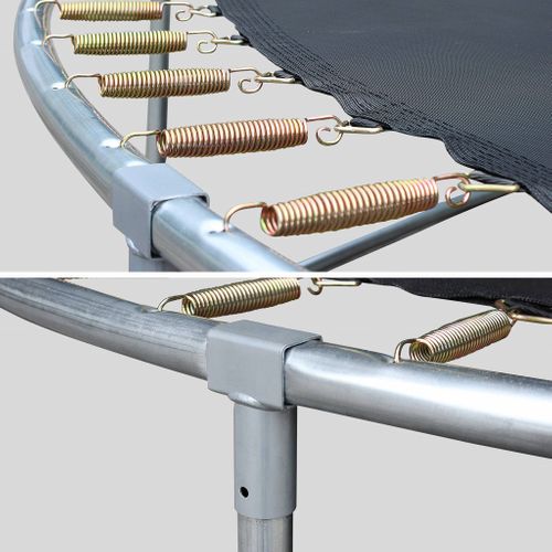 Trampoline Rond D. 460cm Gris Avec Son Filet De Protection - Neptune ...