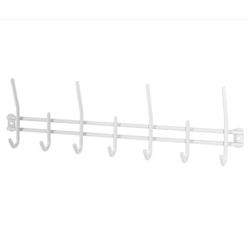 Porte-manteau Mural Design 7 Crochets Métal Blanc Westos - Porte ...