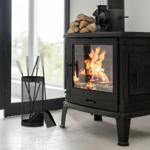 Set Cheminée 5 Pièces Et Serviteur Noir - Toute l'offre décoration ...