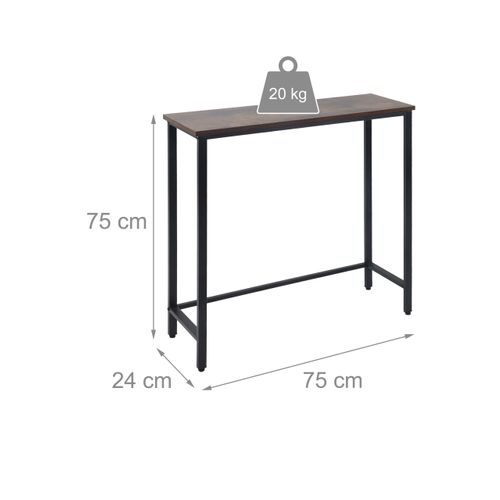 Table Console étroite Style Industriel - Table console BUT