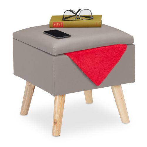 Tabouret Avec Rangement Cuir Artificiel - Tabouret BUT