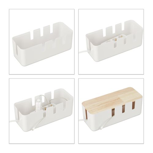 Boîte Cache-câbles Avec Couvercle Bois - Boite de rangement BUT