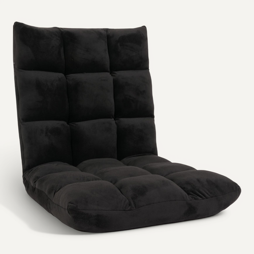 Fauteuil De Sol Hwc-n43 Velours Noir - Fauteuil BUT