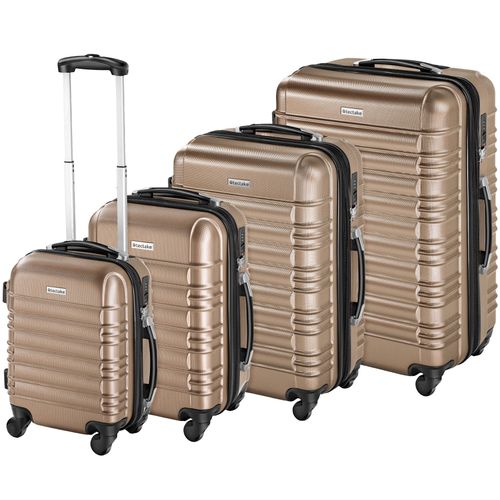 Set De Valises Trolley Rigides 4 Parties En Plastique Abs Robuste ...