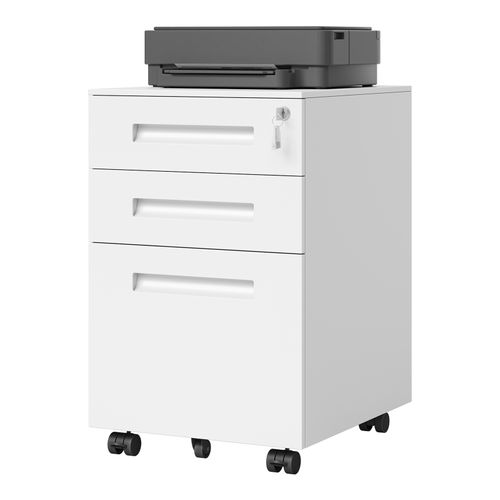 Caisson De Bureau En Acier Et Nylon Avec Serrures Et Roulettes ...