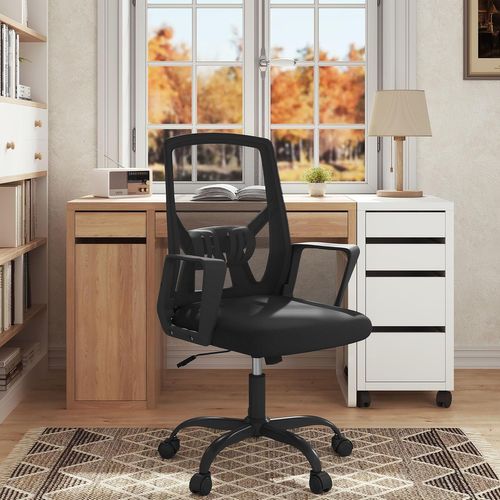 Chaise De Bureau Pivotante, Avec Dossier Rabattable En Maille Haute ...