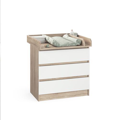 Commode à Langer Emma, Blanc/sonoma, 80x87cm - Commode - table à langer BUT