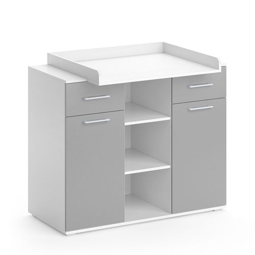 Commode à Langer Leonie, Gris, 113x109cm - Commode - table à langer BUT