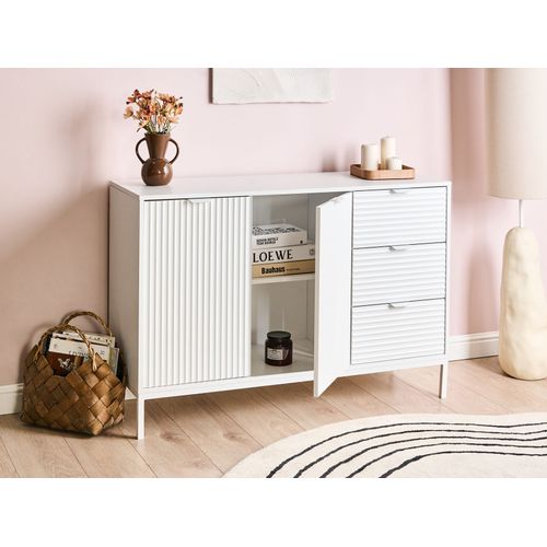 Commode 2 Portes Adelaide Blanc - Meuble d'appoint - Banc BUT