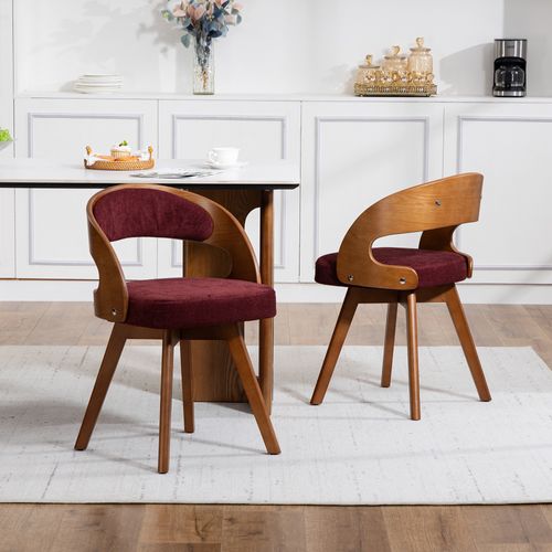 Lot De 2 Chaises De Salle à Manger Pivotantes 360° 44x41x75 Cm En Lin ...