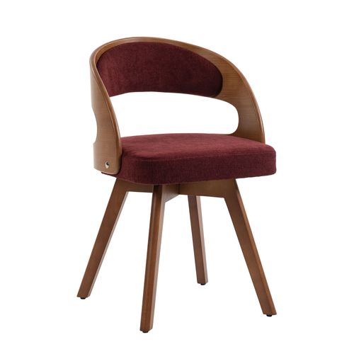 Lot De 2 Chaises De Salle à Manger Pivotantes 360° 44x41x75 Cm En Lin ...