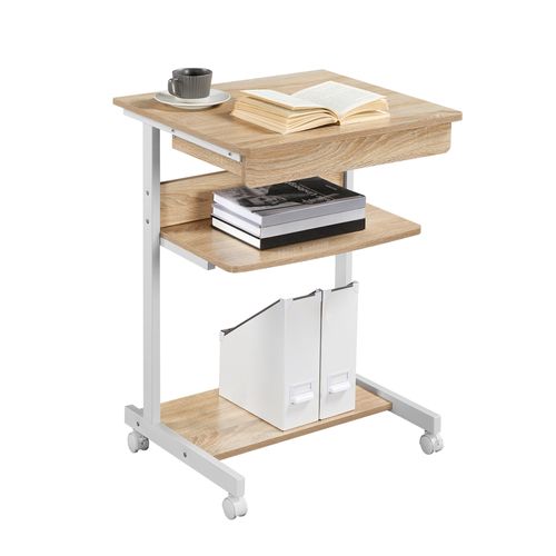 Table Informatique Bureau D'ordinateur Portable Roulant Poste De ...