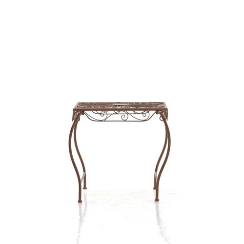 Table De Jardin Carrée Zarina 50 X 45 Cm Marron Antique - Table basse de jardin BUT