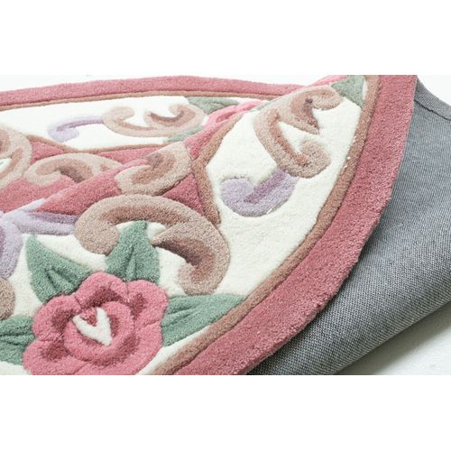 Tapis Tufté Main Avec Bordure En Design Aubusson - Ming 150x150 Cm ...